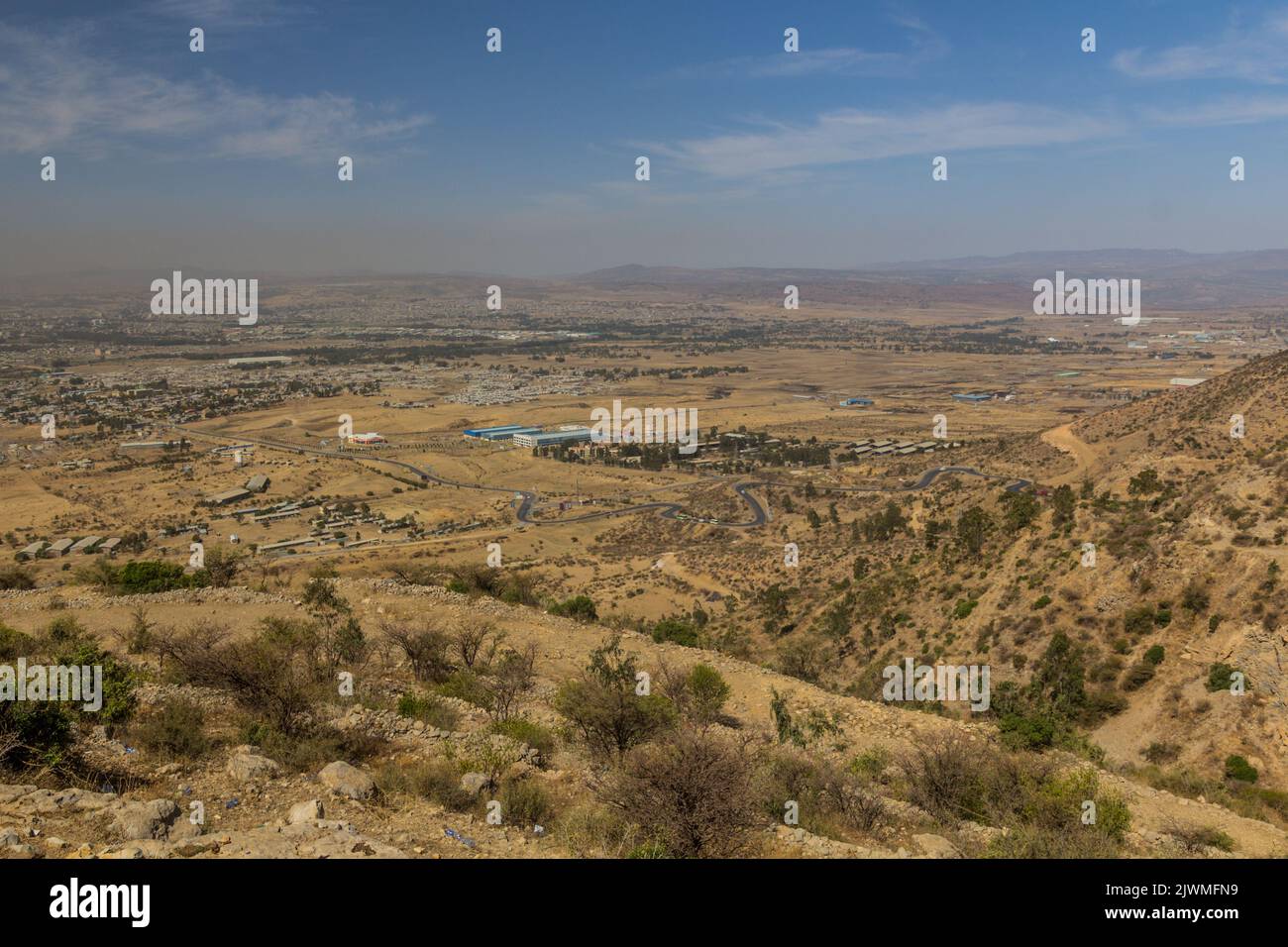 Aerial view of Mekele, Ethiopia Stock Photo - Alamy