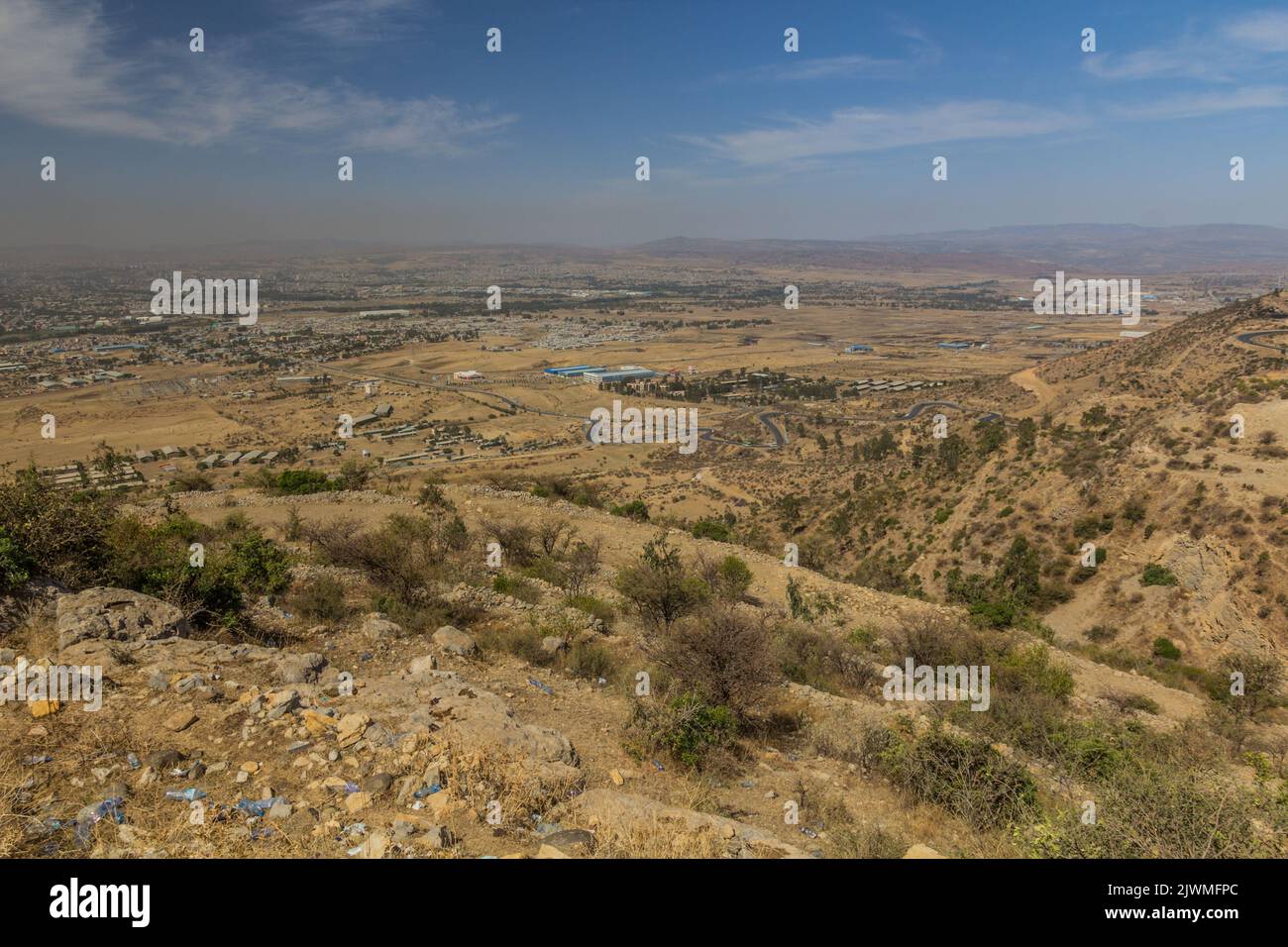 Aerial view of Mekele, Ethiopia Stock Photo - Alamy