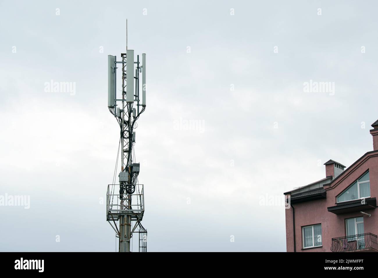 Wireless Communication Antenna Various GPS, cellphone, 3G, 4G and 5G equipped telecommunication ...