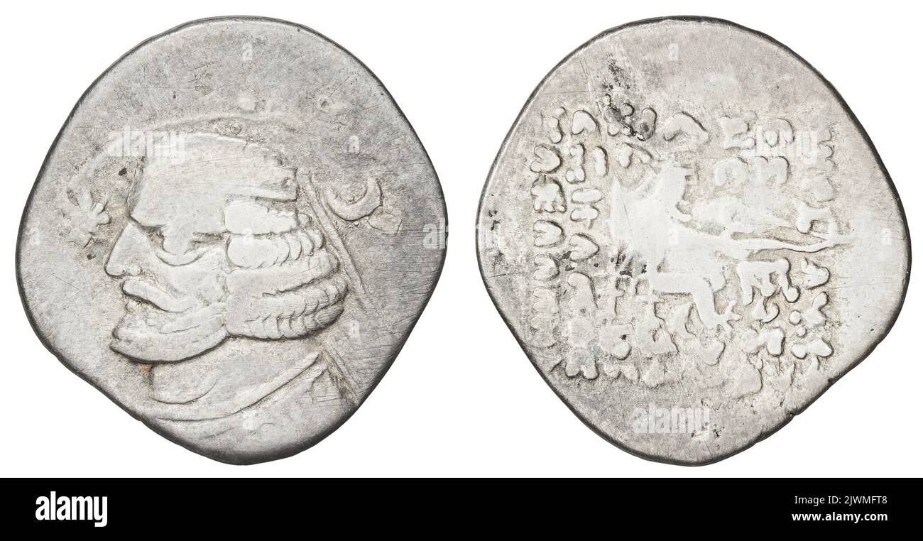 drachm. Orodes II (król Partii ; 57-37 p.n.e.), ruler Stock Photo - Alamy