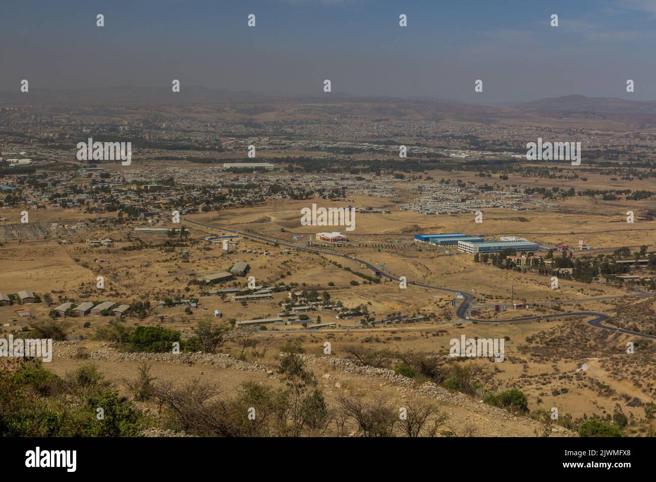 Aerial view of Mekele, Ethiopia Stock Photo - Alamy