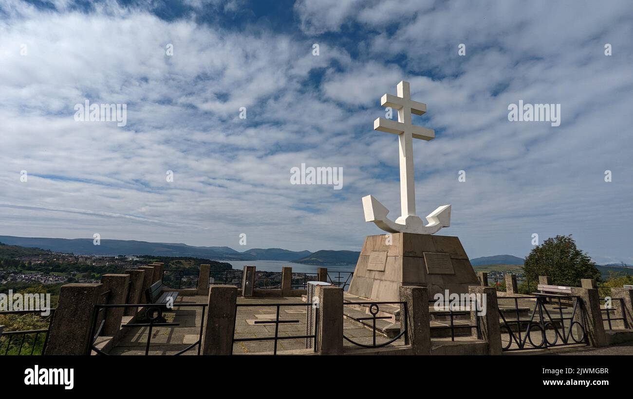 Free French Memorial, Lyle Hill, Greenock Stock Photo - Alamy