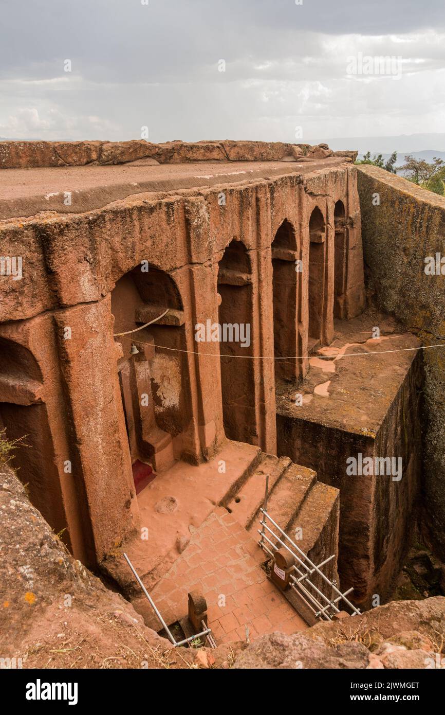 Bet Gabriel-Rufael (House of the angels Gabriel and Raphael) rock-hewn ...