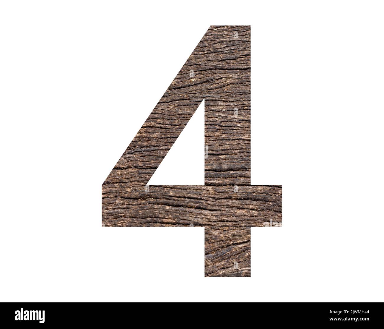 Number 4 - Rustic tree cortex background Stock Photo - Alamy