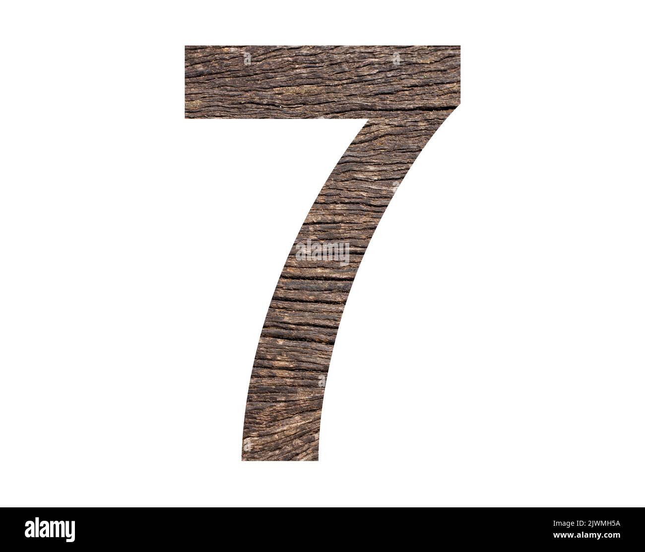 Number 7 - Rustic tree cortex background Stock Photo - Alamy