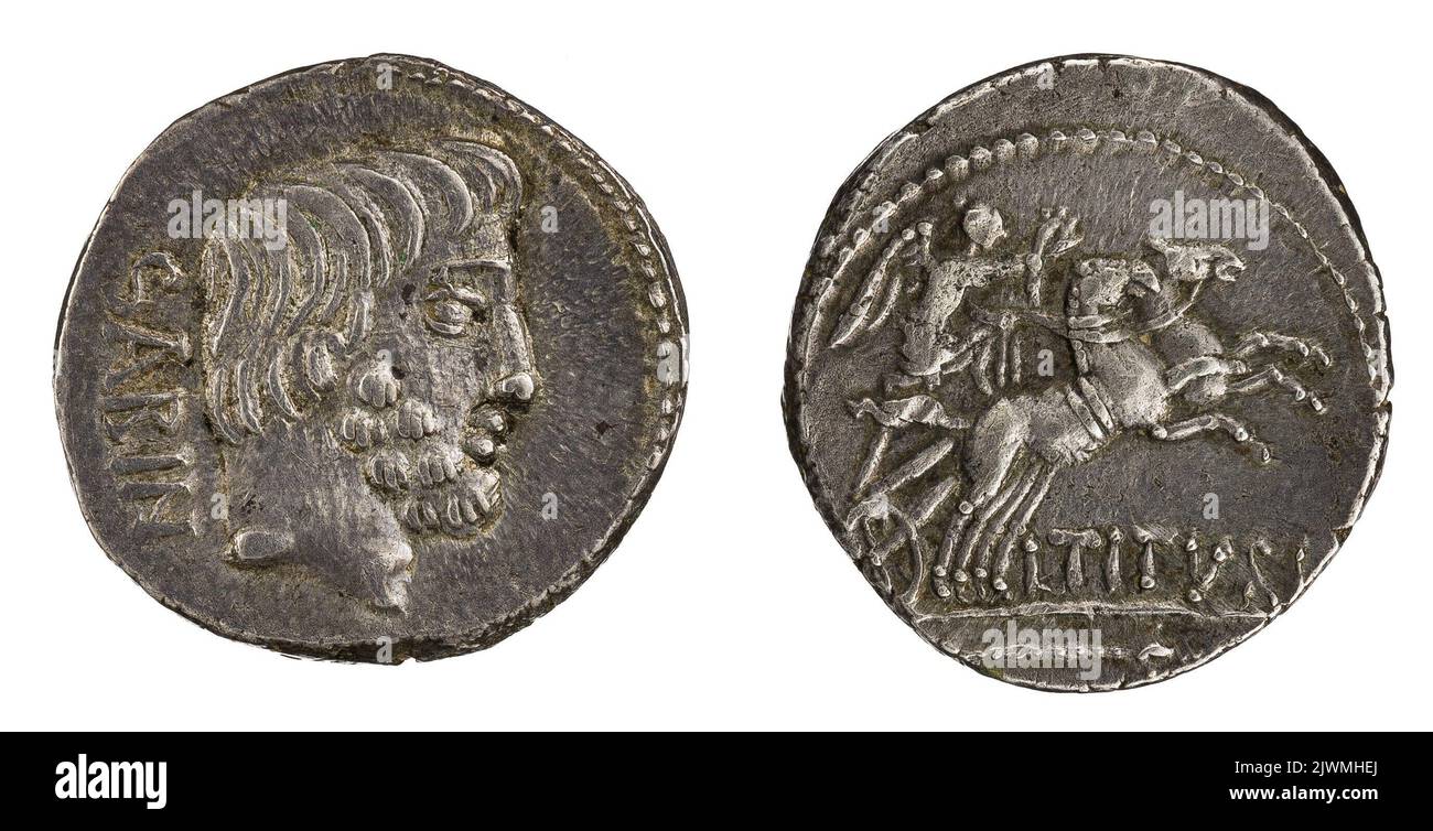 denarius. Titurius Sabinus, L. (fl. 89 a.C. ; 75 a.C.), monetary ...