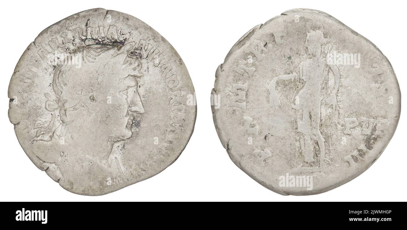 denarius. Hadrian (Roman emperor; 117-138), emperor Stock Photo - Alamy