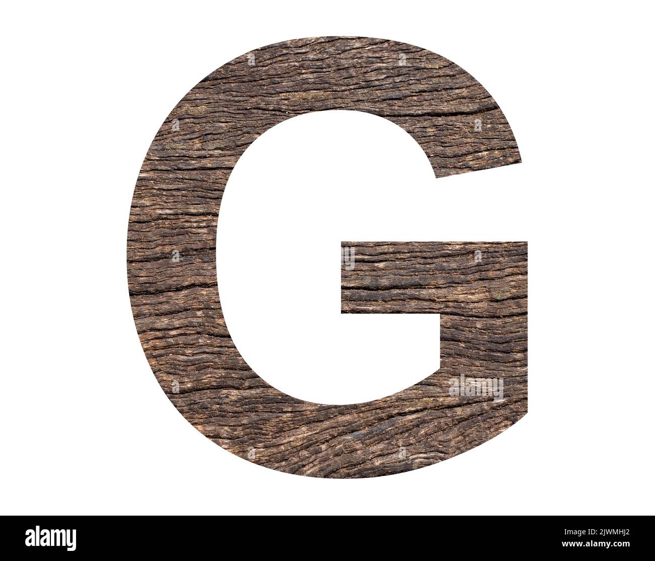 Alphabet letter G - Rustic tree bark background Stock Photo - Alamy