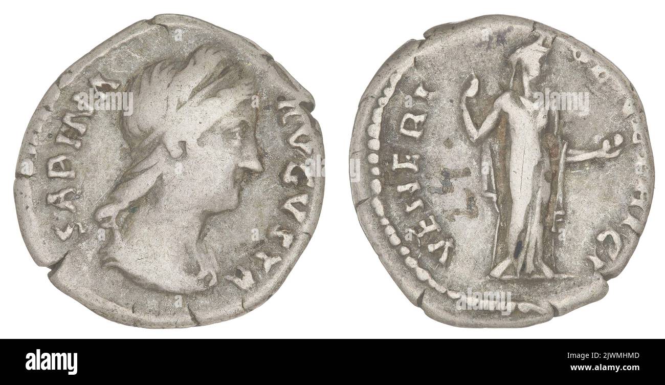 denarius. Sabina (żona Hadriana ; 117-137), emperor, Hadrian (Roman ...