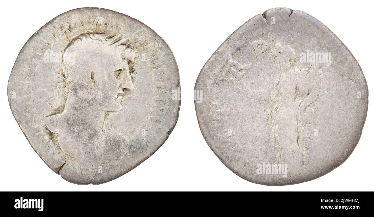 denarius. Hadrian (Roman emperor; 117-138), emperor Stock Photo - Alamy