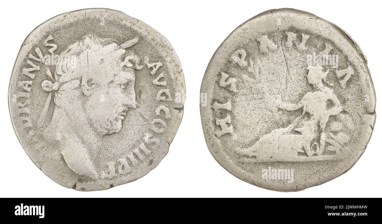 Denarius laureate head hi-res stock photography and images - Alamy