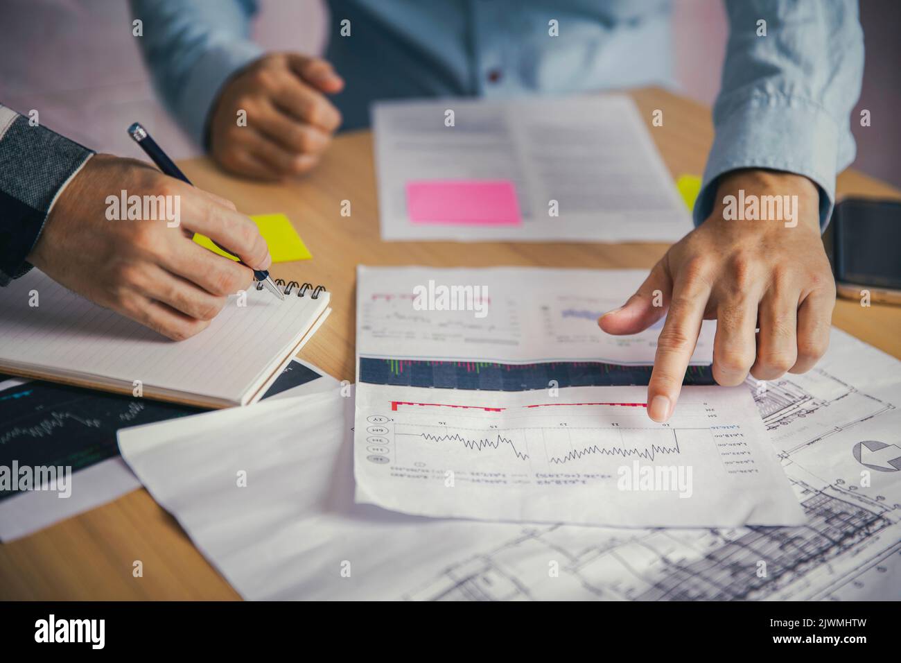 Business People Meeting Teamwork with analysis graph design Ideas and ...