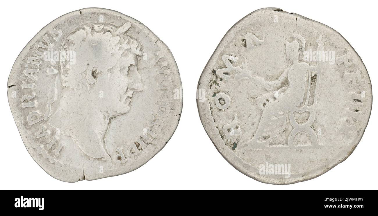 denarius. Hadrian (Roman emperor; 117-138), emperor Stock Photo - Alamy