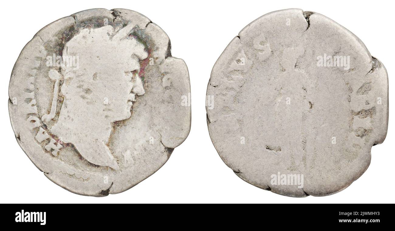 denarius. Hadrian (Roman emperor; 117-138), emperor Stock Photo - Alamy