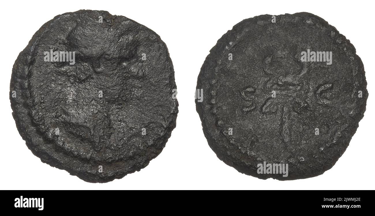 quadrans. Trajan (cesarz rzymski ; 98-117), emperor Stock Photo - Alamy