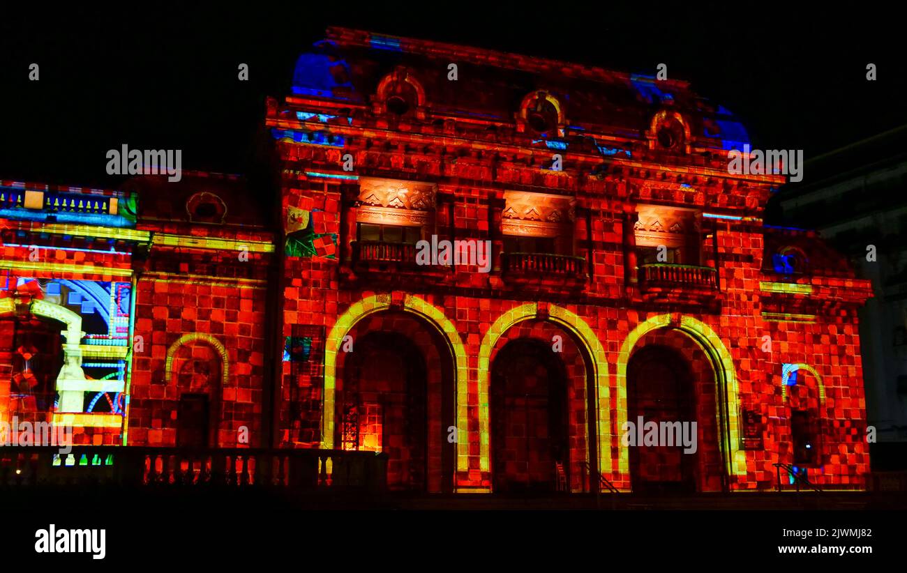 Lightshow on the theme "Vichy and the European spa cities", Vichy ...