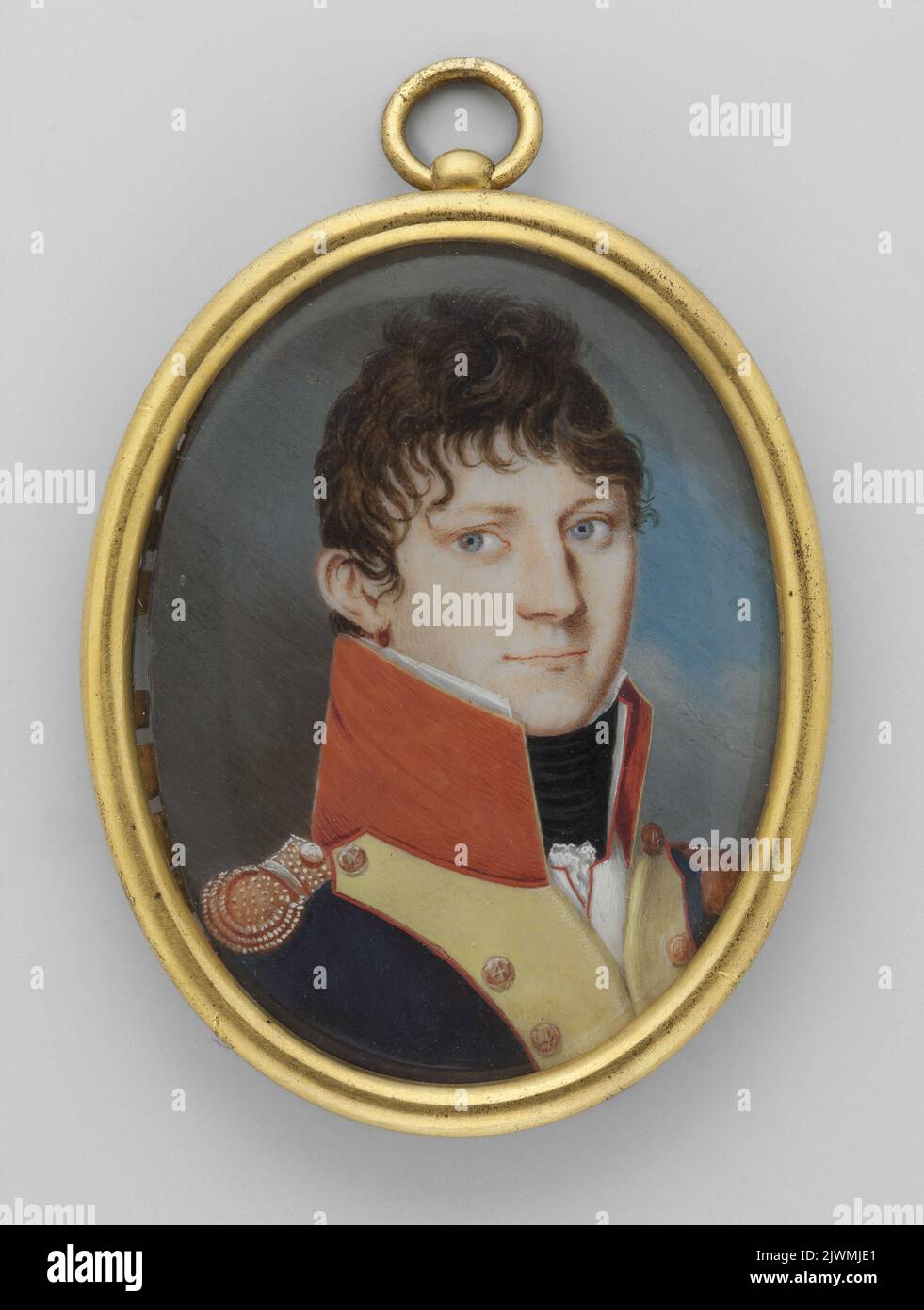 Jankowski (?) porucznik 4 Pułku Piechoty. unknown, painter Stock Photo ...