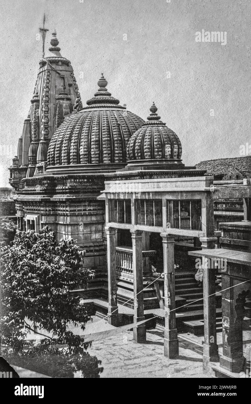 03 04 2018 Vintage Black and White Photo of Kalaram temple, nashik ...