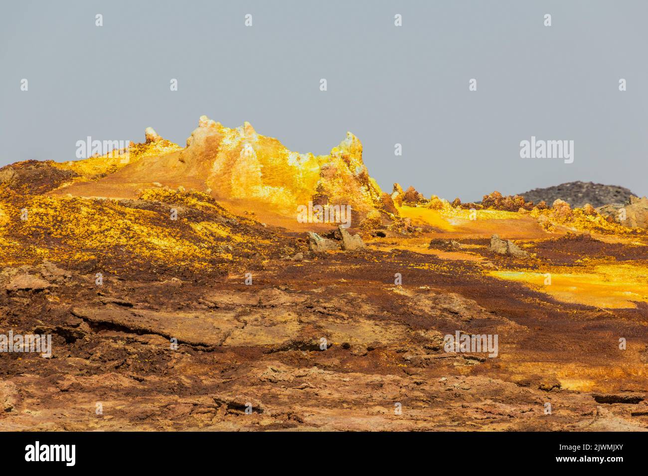 Colorful landscape of Dallol volcanic area, Danakil depression ...