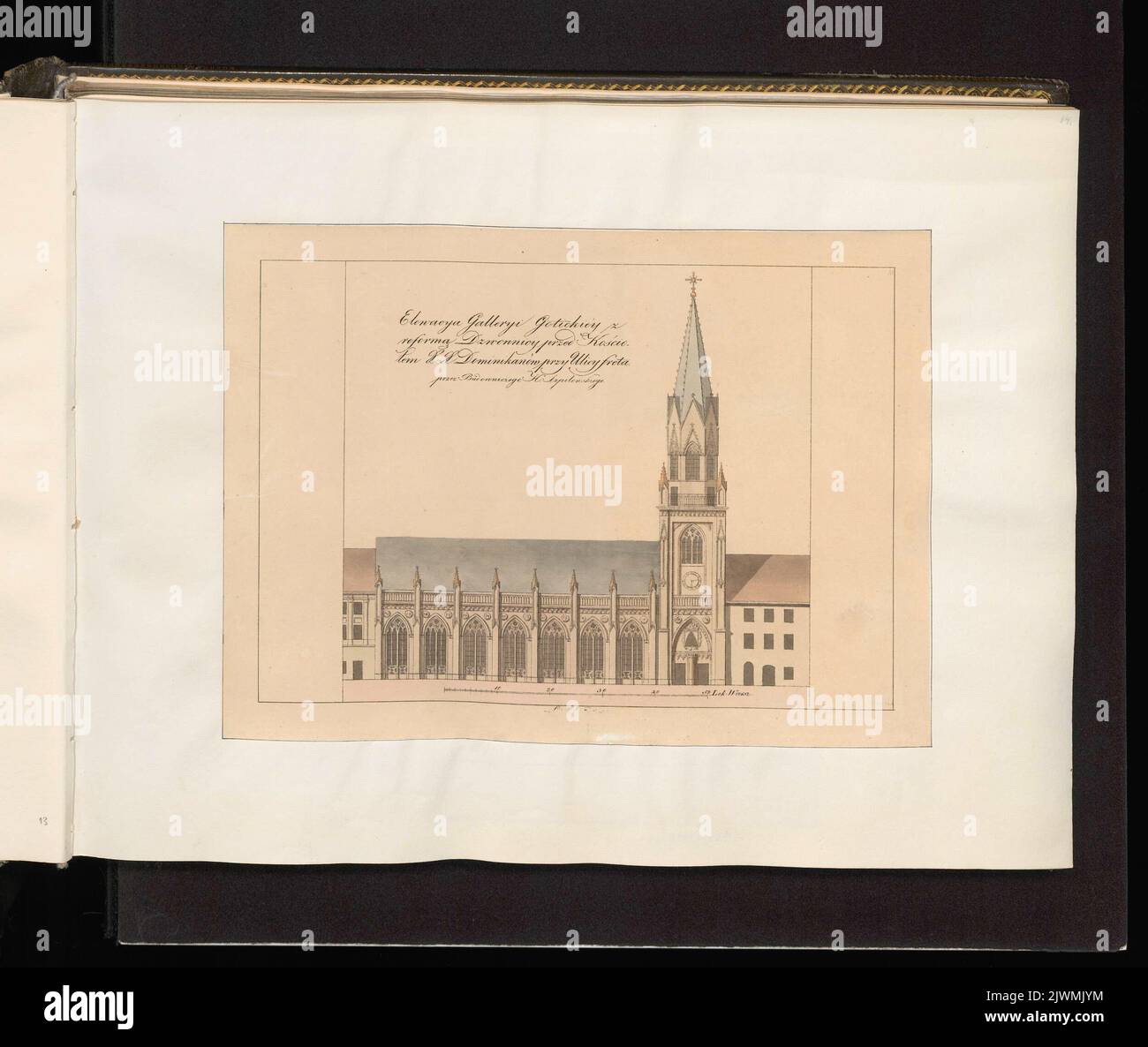 Galeria Gotycka z dzwonnicą przed kościołem Dominikanów na ul. Freta ...