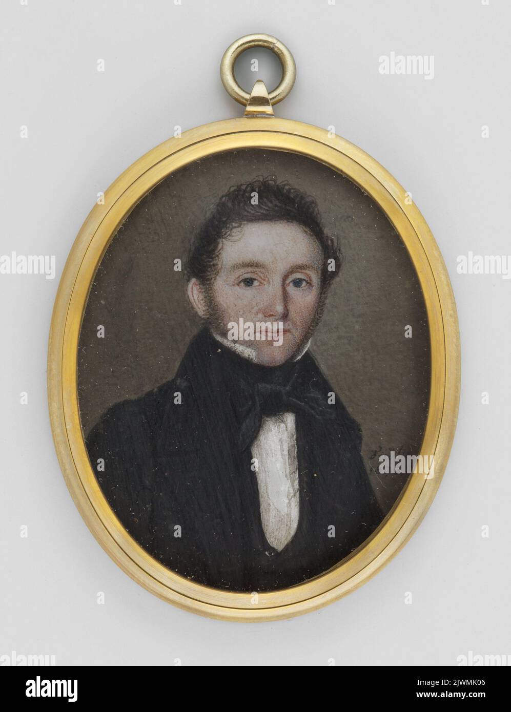Portret mężczyzny w ciemnym fraku. Fiedler, Carl Christian (1789-1851 ...