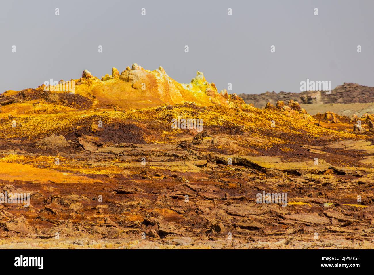 Colorful landscape of Dallol volcanic area, Danakil depression ...