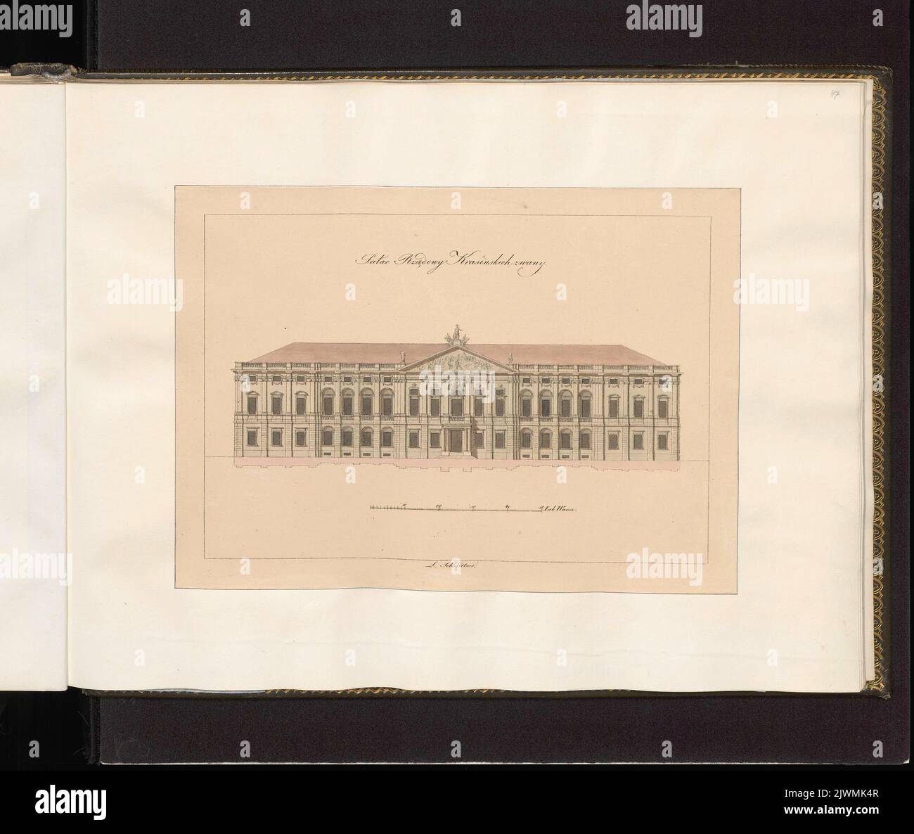 Fasada Pałacu Rzeczypospolitej (Krasińskich). Knusman, Daniel (Warszawa ...