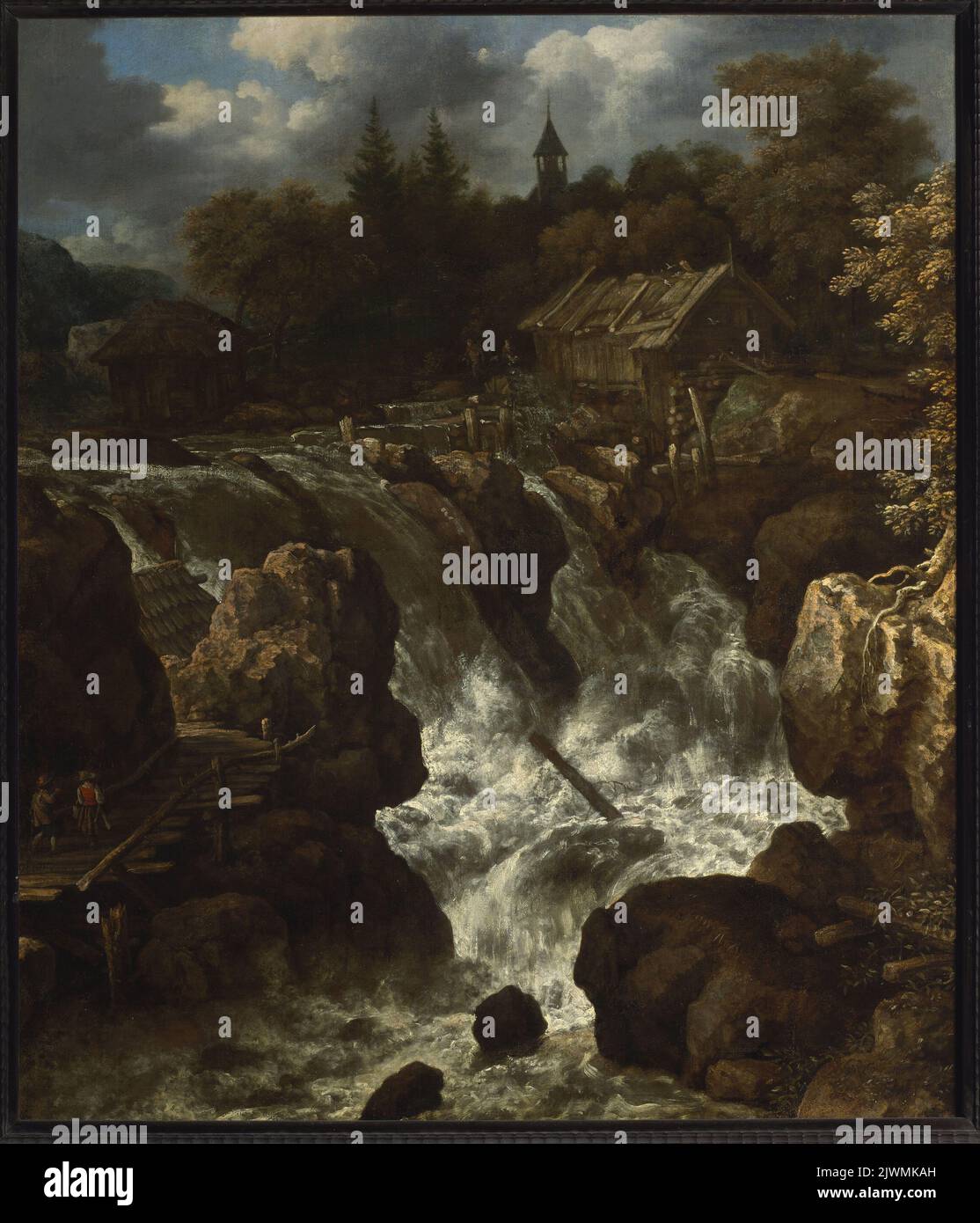 Landscape with a waterfall. Everdingen, Allaert van (1621-1675 ...