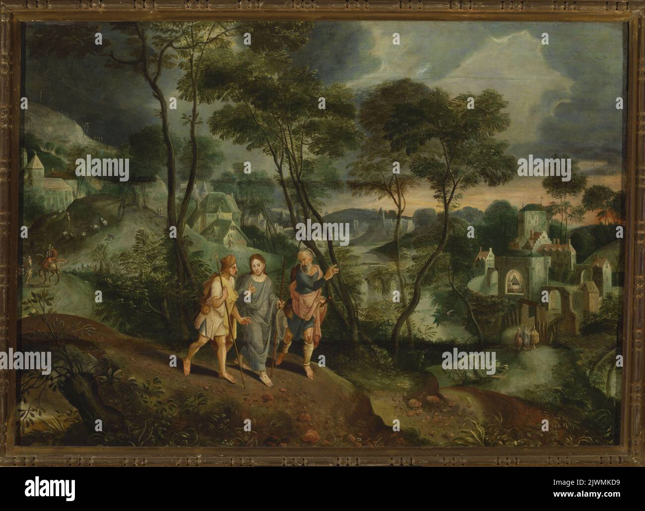 Christ with disciples on the way to Emmaus. Mistrz Syna Marnotrawnego ...