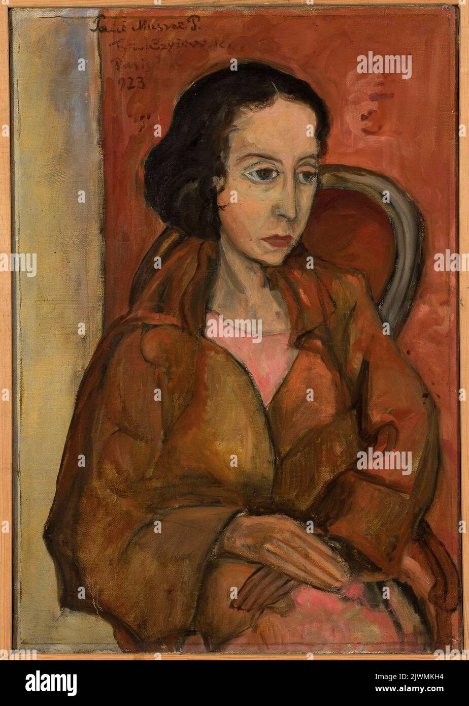 Portrait of Maria Prochaska. Czyżewski, Tytus (1880-1945), painter ...