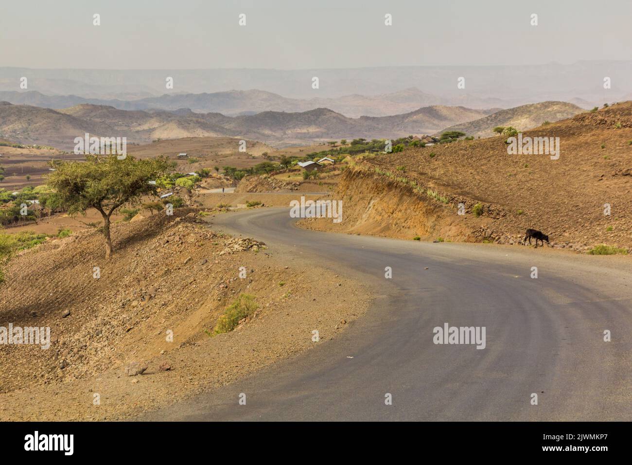 Rural road near Lalibela, Ethiopia Stock Photo - Alamy