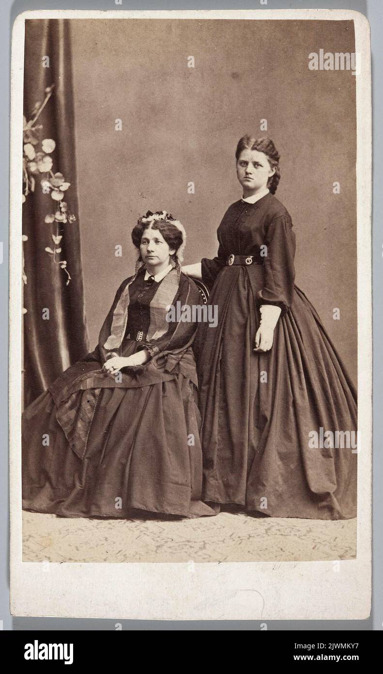 Portrait of Mrs. Zdanowicz with her daughter, Józefa. Rzewuski, Walery ...