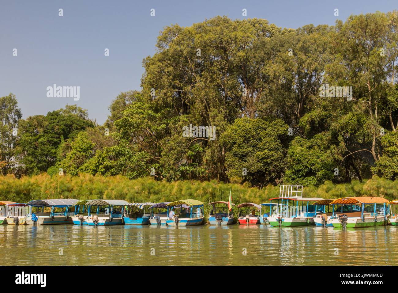 Small boats in Bahir Dar, Ethiopia Stock Photo - Alamy