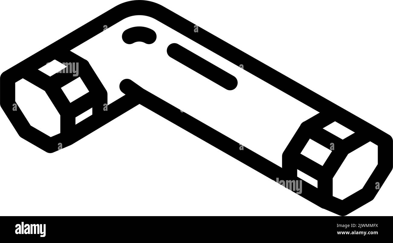 square key assembly furniture line icon vector illustration Stock ...