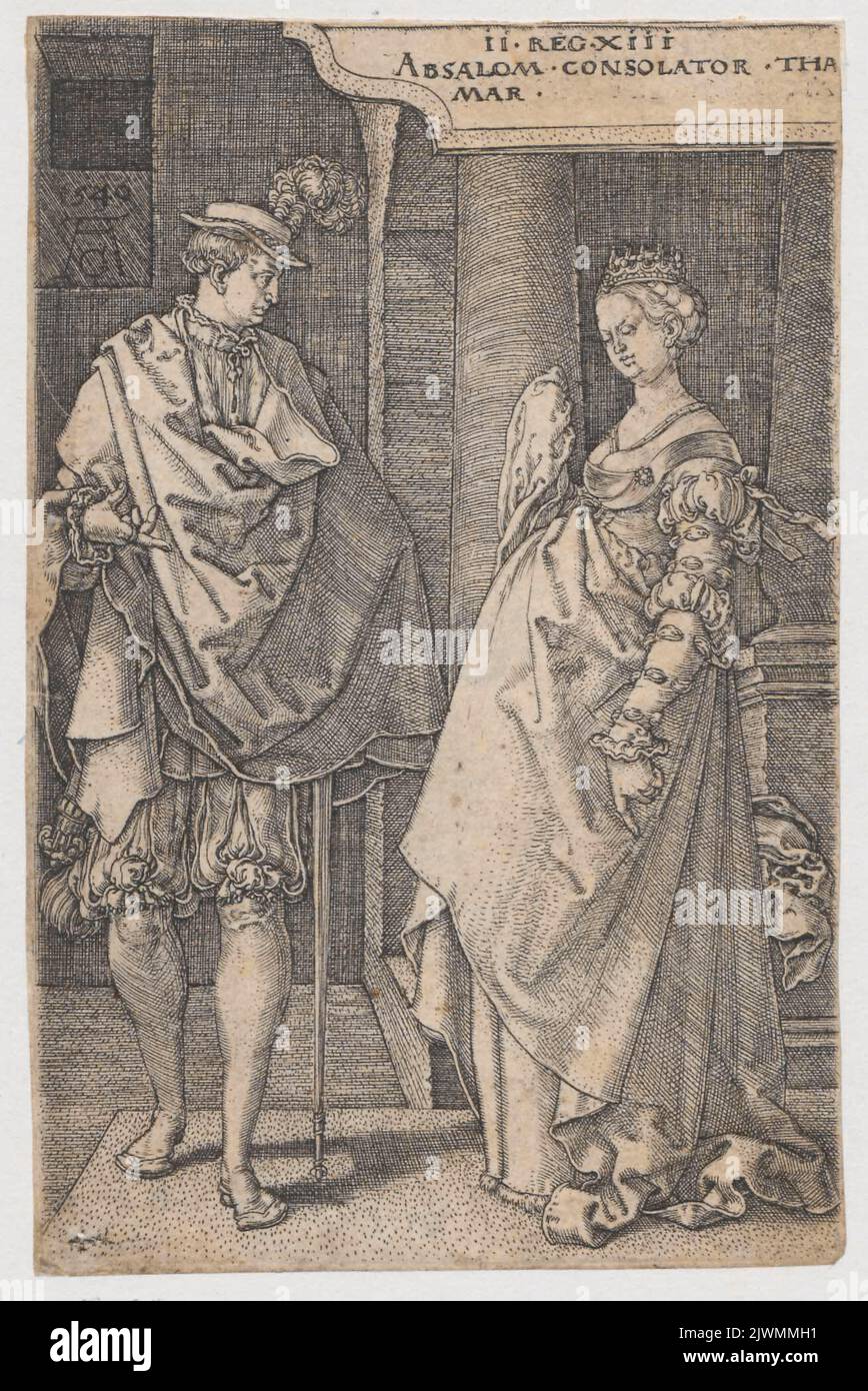 Absalom comforting Tamar, from the cycle: The History of Tamar ...