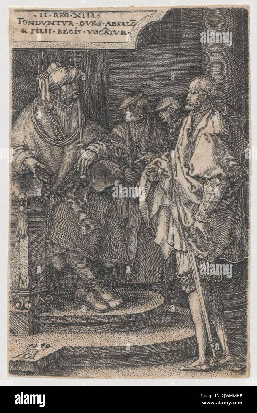 Absalom inviting David, from the cycle: The History of Absalom ...