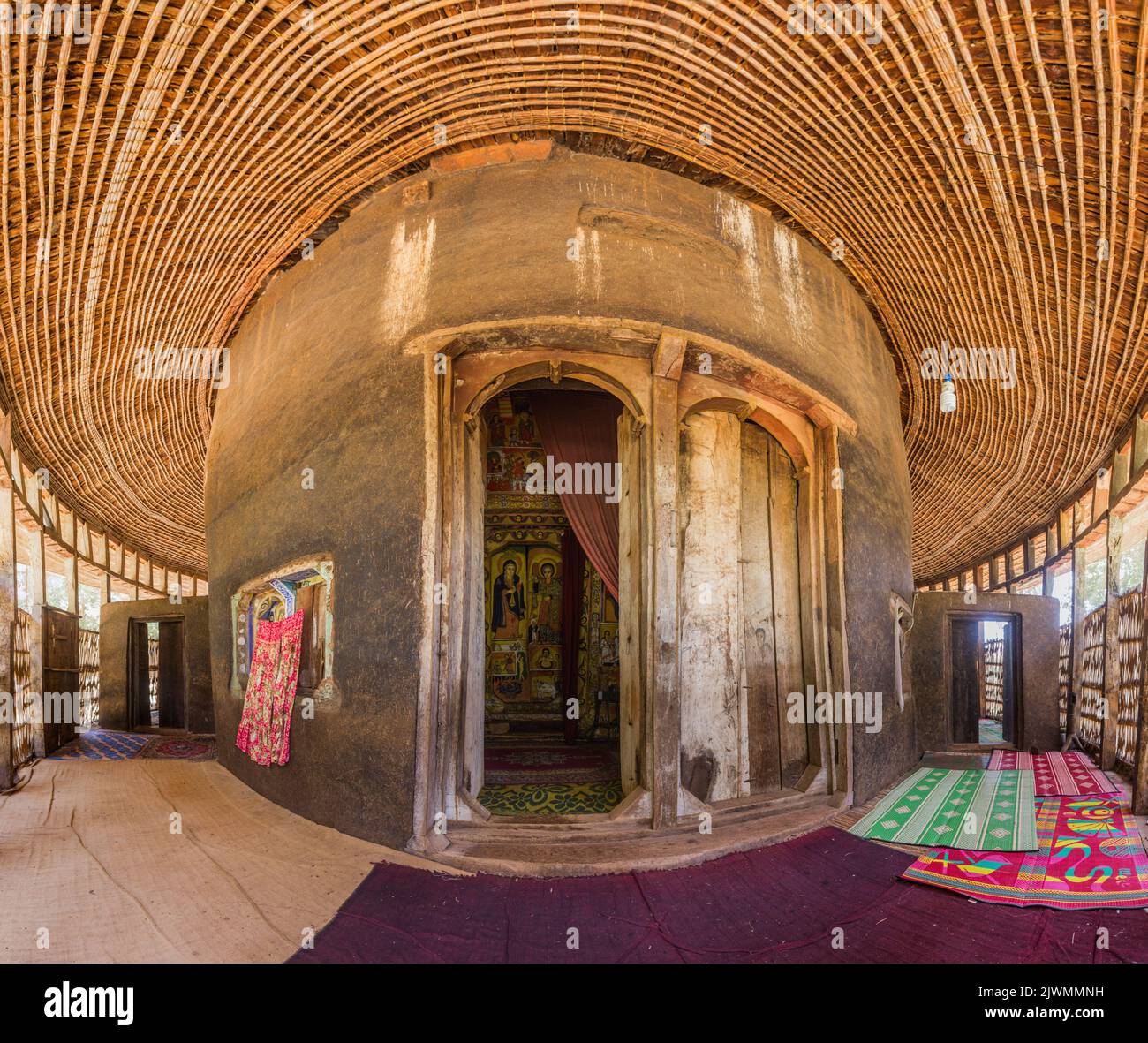TANA, ETHIOPIA - APRIL 1, 2019: Ura Kidane Meret (Mihret) monastery at ...