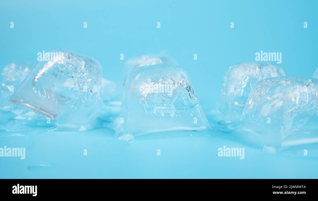 translucent crystal ice cubes for cooling drinks Stock Photo - Alamy