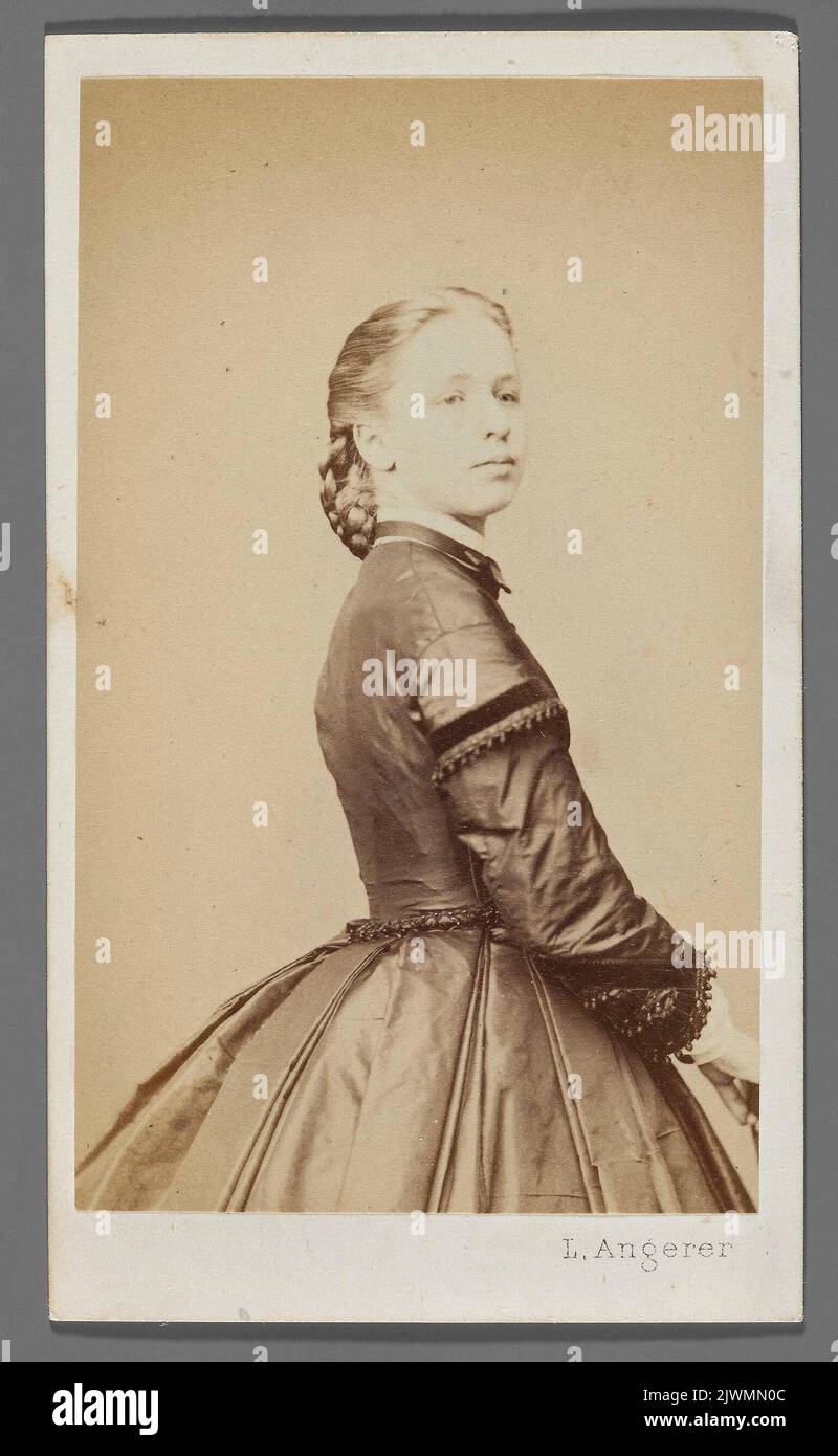 Portrait of Leonia Dobrzańska, born Potocka (1843-1887). Angerer ...