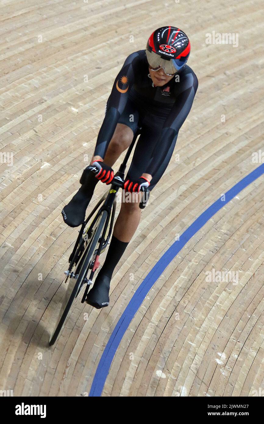 Anis ROSIDI of Malaysia in the Women's Sprint cycling at the 2022 ...
