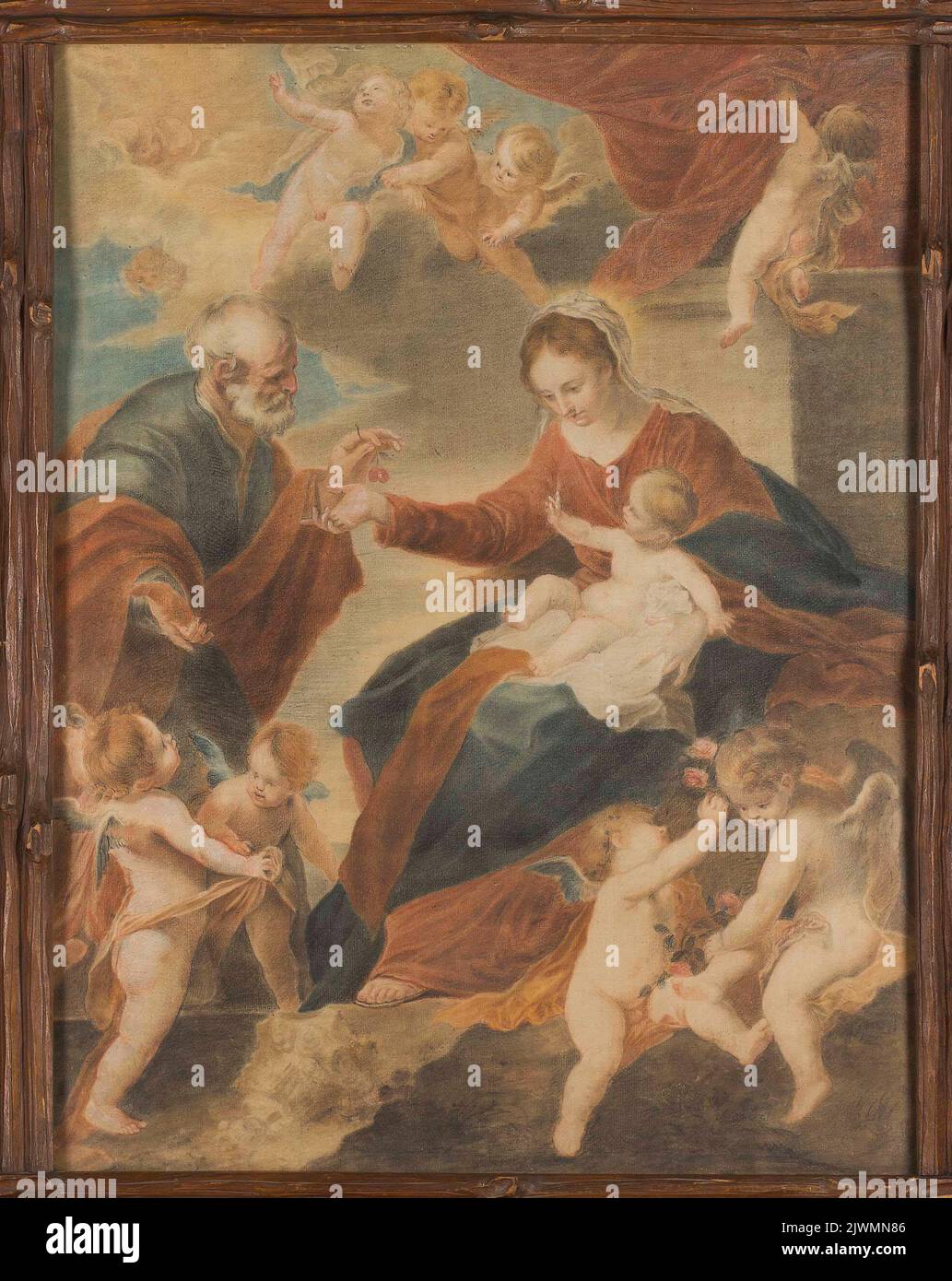 The holy family with angels hi-res stock photography and images - Alamy