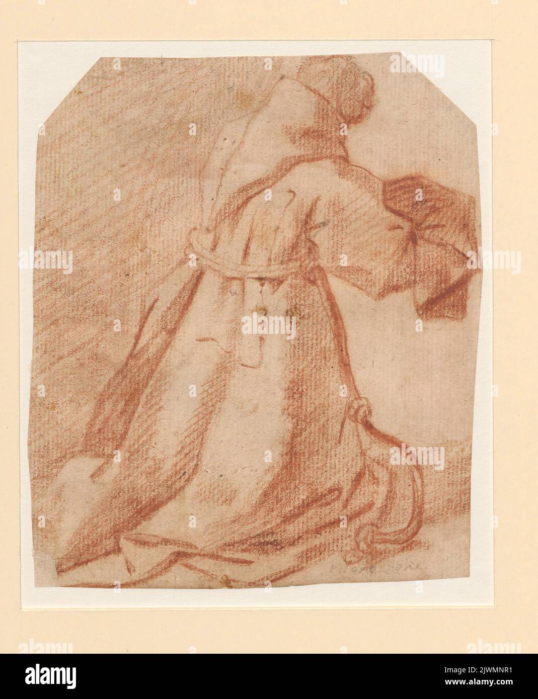 Kneeling Franciscan monk - depicted from the back. Morazzone (1573-1626 ...