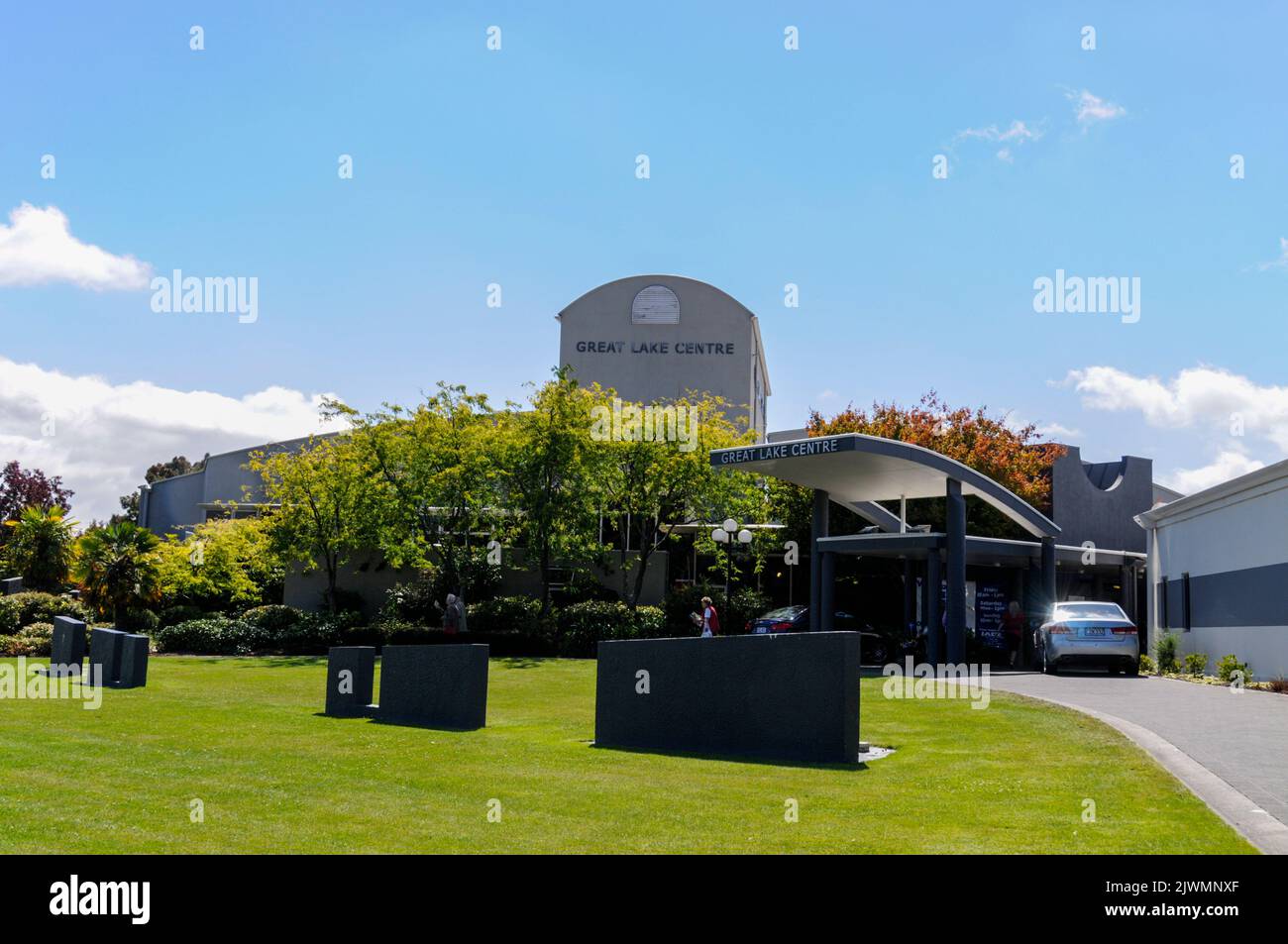 The Great Lake Centre in Taupo, a town on the shore of Lake Taupo near ...