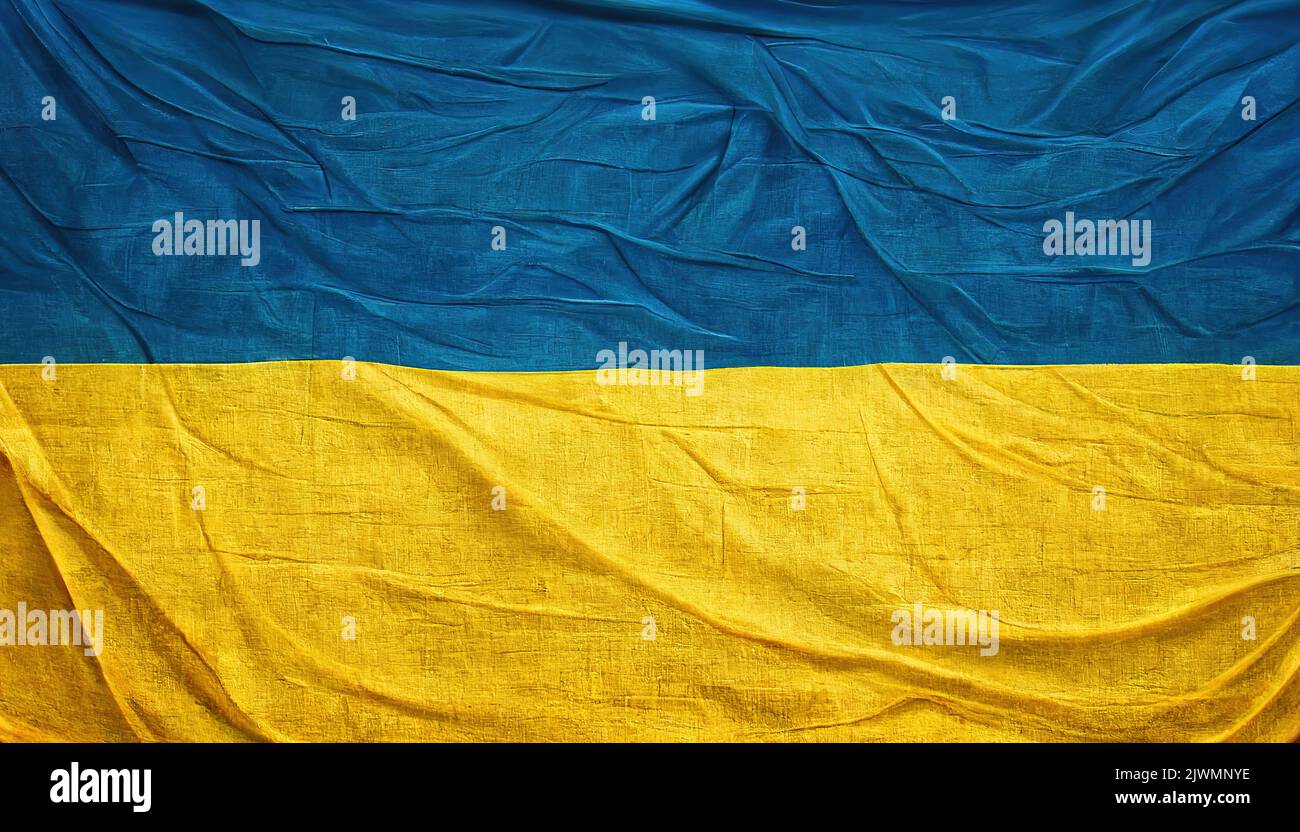 Flag of Ukraine waving Ukrainian symbol concept Stock Photo - Alamy