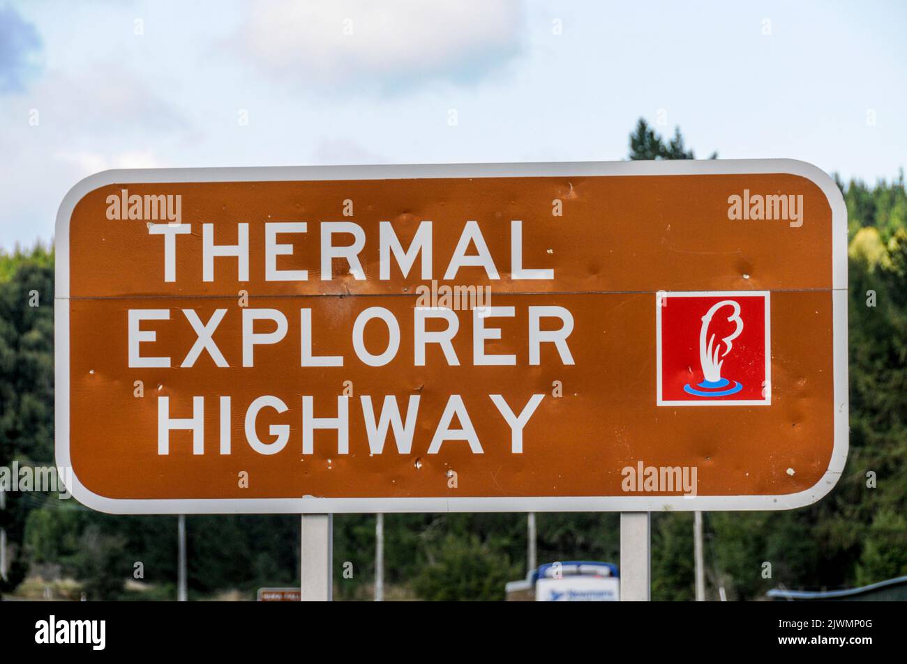 New Zealand road sign Stock Photo - Alamy