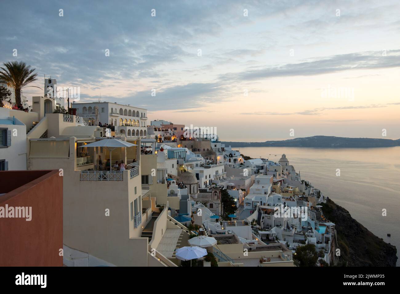 Fira town sunset santorini hi-res stock photography and images - Alamy