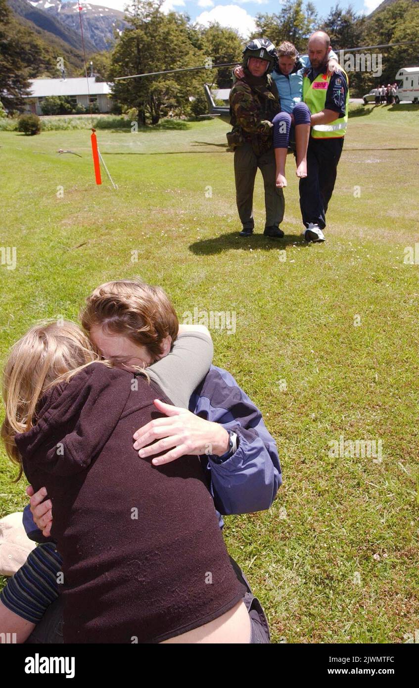 Arthur's Pass National Park, New Zealand, December 30, 2003. Missing ...