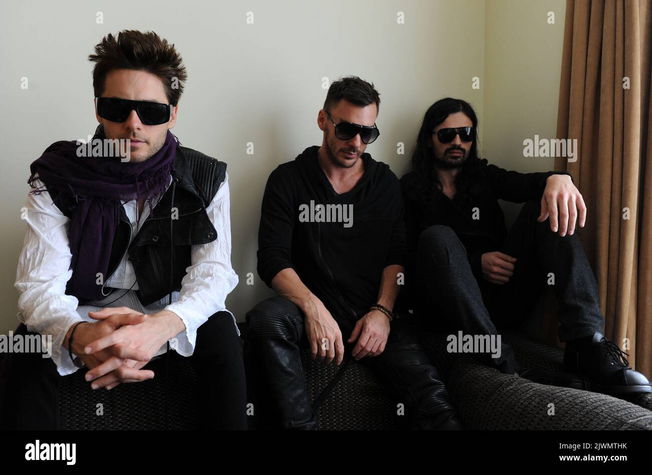 30 Seconds to Mars band members Jared Leto, Shannon Leto and Tomo ...