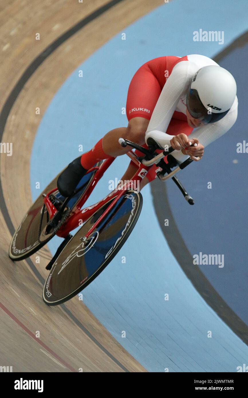 Madelaine Maddie LEECH of England in the women's 3000m Individual ...