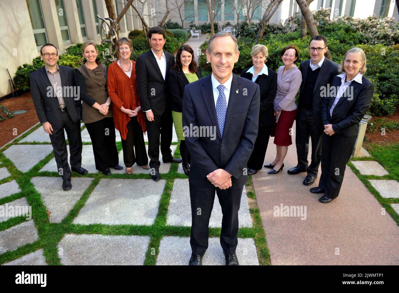 Supplied photo of Australian Greens (L to R) Adam Bandt (MHR) Senator ...